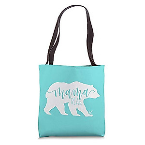 Mama Bear, Mama Bear Gifts for Women, Teal Decor JLZ043 Tote Bag
