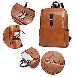 BOSTANTEN Womens Leather Wallets RFID Bundle Genuine Leather Backpack