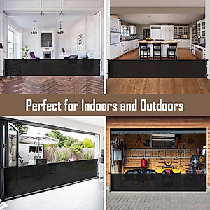 178 Inch Baby Gates Extra Wide Retractable Baby Gate Outdoor Pet Gates for Dogs Indoor Retractable Gate for Super Wide Openings Large Dog Gate Retractable Dog Gate Adjustable Baby Gates for Doorways