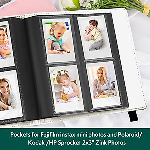 2x3 Photo Album for Fujifilm Instax Mini Instant Camera, 288 Pockets Mini Photo Album for Fujifilm Instax Mini 12 11 evo 9 40 8 7 Evo LiPlay Instant Camera, White
