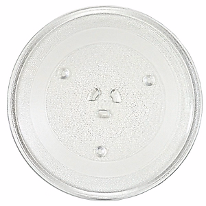 HQRP 11-1/4 inch Glass Turntable Tray Compatible with Magic Chef 203500 MCO160UW MCO165UB MCO165UW MCP13E1ST MCT9E1ST MCD990W MCD991ARB MCD991ARS MCO160S MCO160UB MCO160UQ Microwave Oven Plate