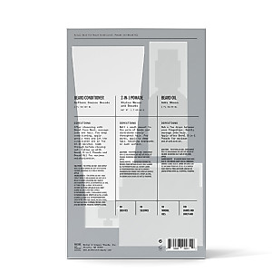 Bevel Mens Beard Grooming Kit - Includes Beard Conditioner, Beard Balm and Beard Oil to Soften, Hydrate and Strengthen Beard and Reduce Skin Irritation and Redness (Packaging May Vary)