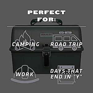 Stanley Classic Lunch Box, Hammer Tone Green, 5.5-Quart