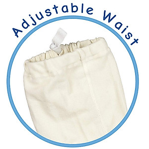 Jefferies Socks Baby-girls Infant Seamless Organic Cotton Tights, White, 6-18 Months