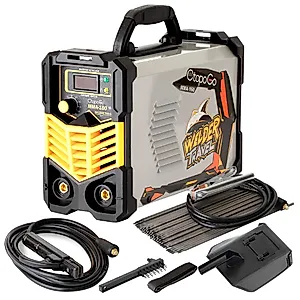 MMA Welder,160A ARC Welder Machine IGBT Inverter Digital Display LCD Hot Start Welder with Welding Stick Electrodes| Electrode Holder| Work Clamp| Input Power Adapter Cable| Brush 110V Home Use