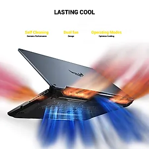 ASUS TUF Gaming A15 Gaming Laptop, 15.6” 144Hz FHD IPS-Type, AMD Ryzen 7 4800H, GeForce GTX 1660 Ti, 16GB DDR4, 512GB PCIe SSD, Gigabit Wi-Fi 5, Windows 10 Home, Metal, TUF506IU-ES74