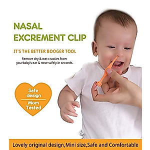 Two Pack 3 in 1 Baby Nose and Ear Gadget, Safe Baby Booger Remover, Nose Cleaning Tweezers, Nose Cleaner for Baby Infants and Toddlers, Dual Earwax and Snot Removal Baby Must Have Items