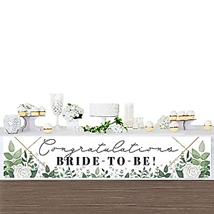 Big Dot of Happiness Boho Botanical Bride - Greenery Bridal Shower and Wedding Party Decorations Party Banner