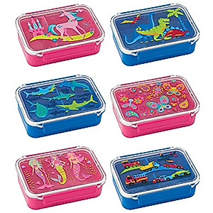Stephen Joseph Bento Box, Kids Adjustable Compartment Bento Box, Kids Bento Box