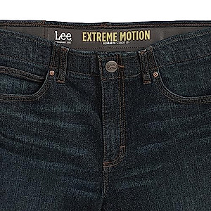 Lee Men's Extreme Motion Regular Straight Jean Night Owl 38W x 29L