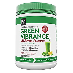 Vibrant Health, Green Vibrance, Vegan Superfood Powder, 60 Servings (FFP)