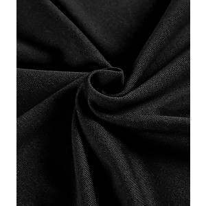 V VALANCH Mens Polo Shirts Short Sleeve Moisture Wicking Golf Tennis Polo Casual Shirts Black XL