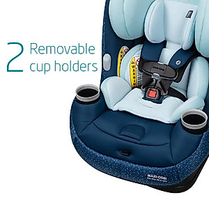 Maxi-Cosi Pria Max All-in-One Convertible Car Seat, Rear Facing Car Seat (4-40 lbs), Forward Facing Car Seat (22-65 lbs), High Back Booster Seat (40-100 lbs), Pure COSI, Tetra Blue