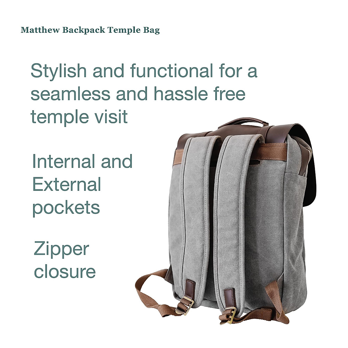 LATTER-DAY LIVING LDS Temple Bag, Matthew Backpack, LDS Gift for Women, Men, Missionary, Elder or Sister