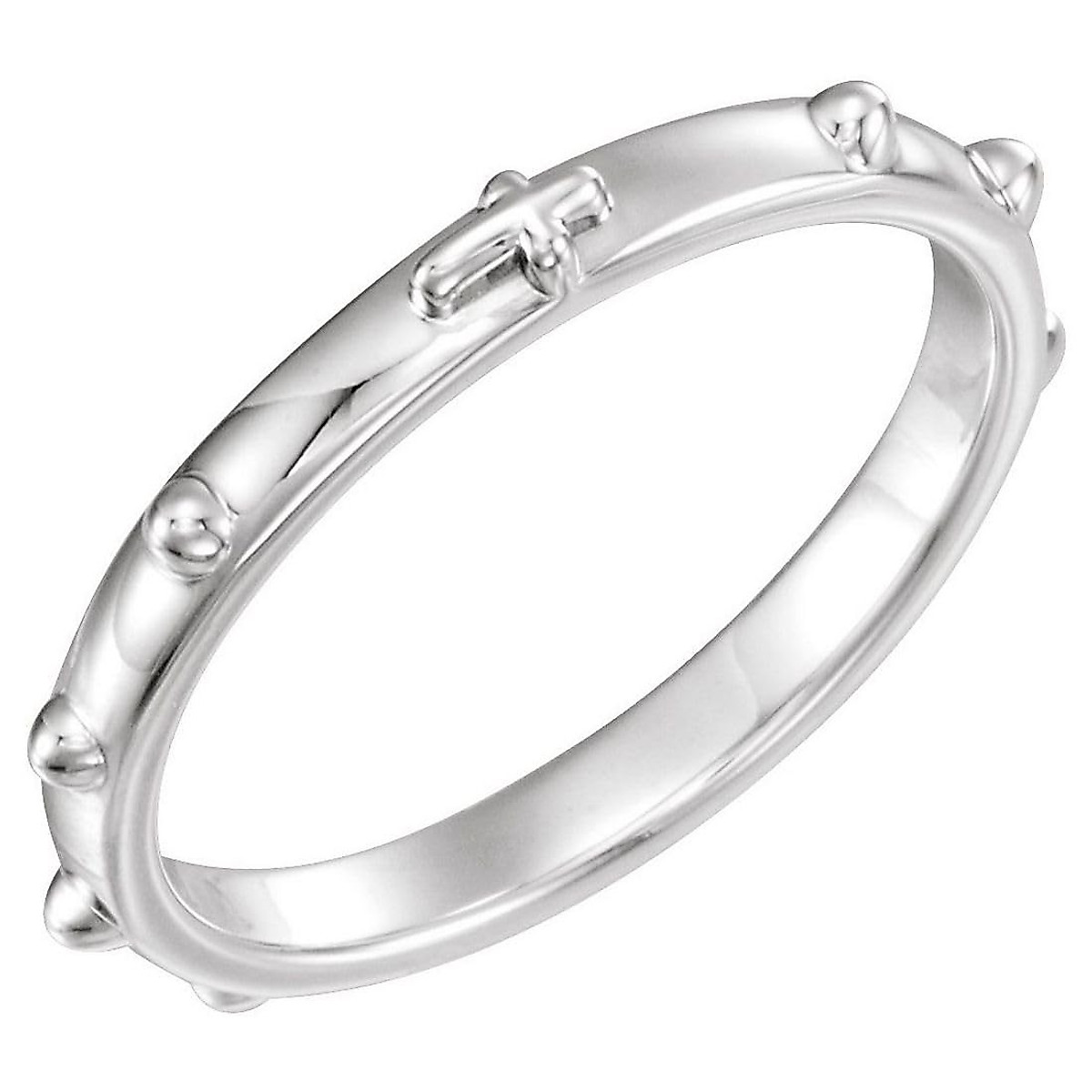 925 Sterling Silver Rosary Ring Size 10 Jewelry for Women