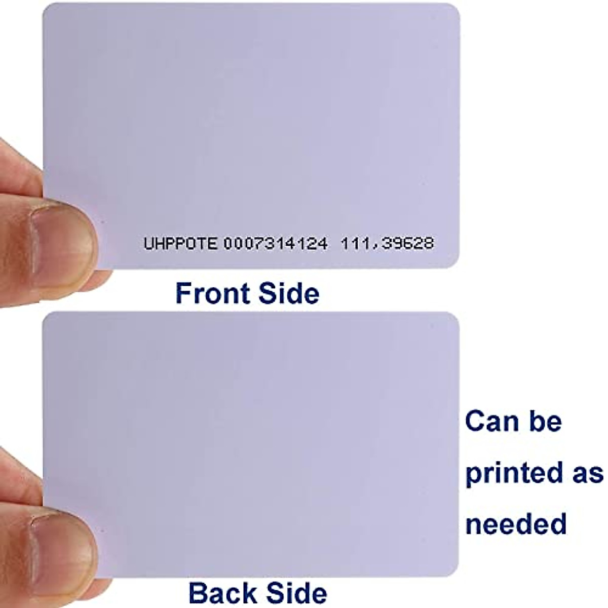 UHPPOTE Contactless 125kHz RFID Proximity Smart Card 0.8mm thick for Access Control System & Time Attandance (Read only, Pack of 50)