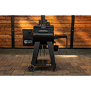 Oakford Premium 20" Wi-fi Wood Pellet Grill, Heavy Duty Smoker Pellet Grill, With Side Shelf, Blue Tooth Connectivity, 910-05001 Digital Pellet Grill by Nexgrill