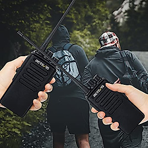 Retevis RT1 Handheld Radios Two Way Long Range,Strong Penetration 2 Way Radio with 3000mAh Rechargeable,VOX Adjustable Professional Walkie Talkies with Earpiece and Mic Set(4 Pack)