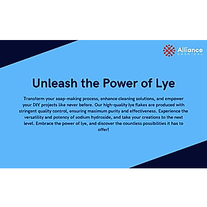 Sodium Hydroxide Flakes - Water Treatment Grade - 8 Pack (16LB Total) - Pure Caustic Soda - for Soaps, Drain Cleaner, Textiles, Water Treatment