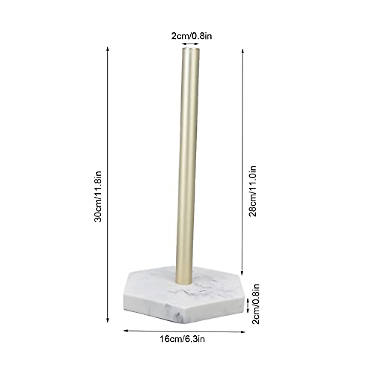 Kitchen Paper Holder Standing Paper Towel Holder Stand for Kitchen Rolls Non Slip Paper Towel Roll Round Tissue for Modern Kitchen Countertop Organizer
