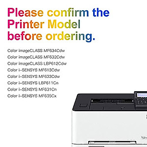 Uniwork Compatible Toner Cartridge Replacement for Canon 045 045H Cartridge 045 CRG-045H for Color imageCLASS MF634Cdw MF632Cdw LBP612Cdw MF632 MF634 Laser Printer Toner Ink, 4 Pack