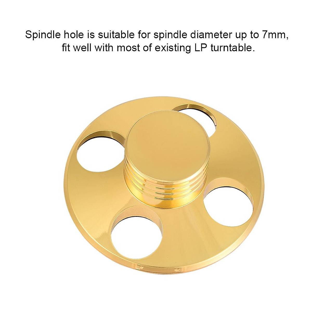 Sanpyl Turntable Copper Disc Record Stabilizer Clamp for LP Record Player Metal Audio Turntable Balanced Record Weight Clamp