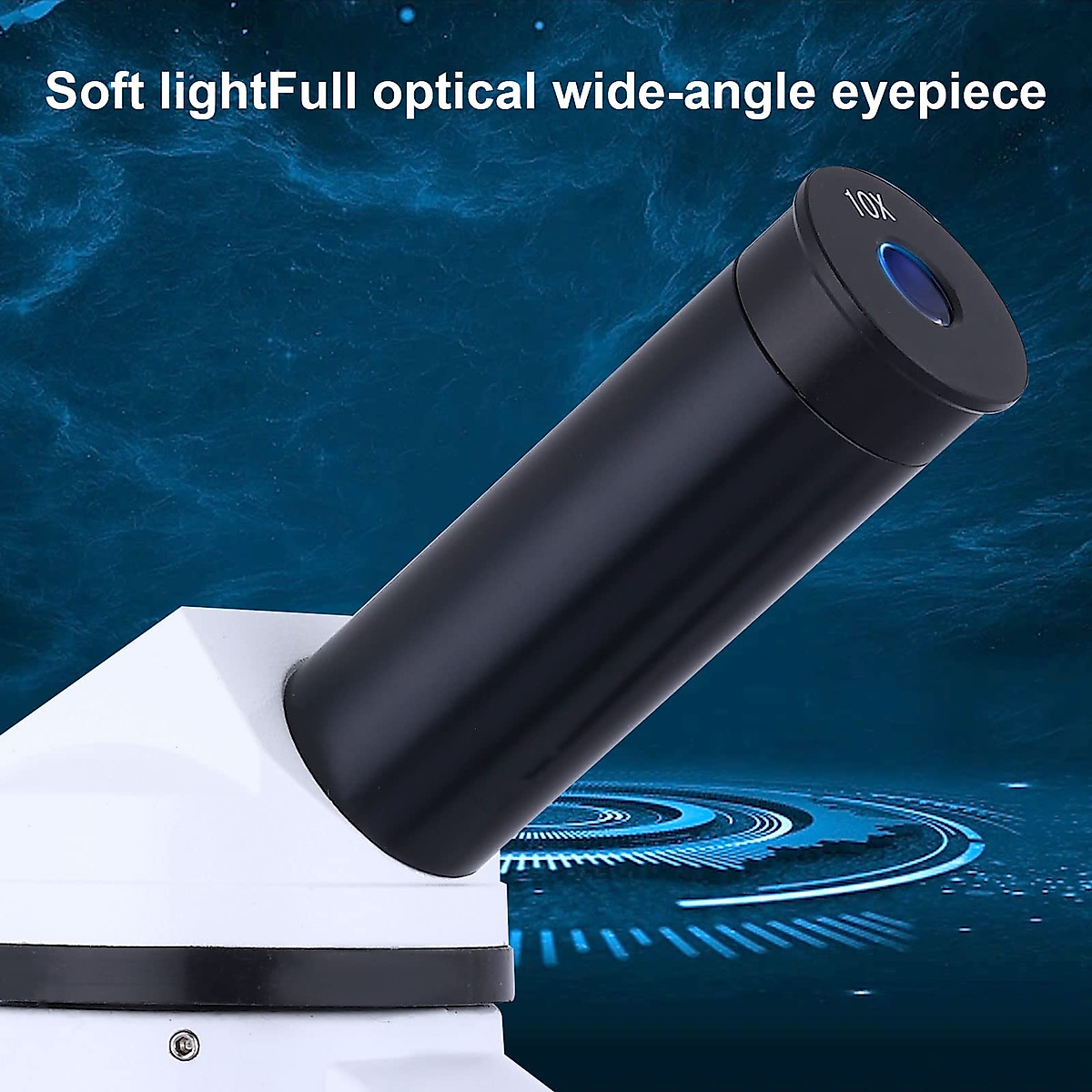 Woehrsh Compound MonocularMicroscope40X-2000X, Double LED with Illumination, with Slide Set, Telephone Adapter, Compound Microscope Suitable for Laboratory School Home Education use