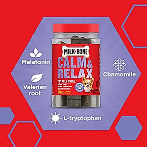 Milk-Bone Calm & Relax Dog Supplement, 60 Soft Chews