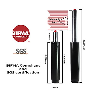 Office Chair Cylinder Replacement | Heavy Duty Best Class Chair Hydrolic (1000lbs)| Gas Cylinder for Office Chair, Gaming Chair, Computer Chair | 5.13" Length Extension