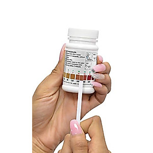 Industrial Test Systems WaterWorks 481108 Total Hardness Test Strip, 3 Second Test, 0-1000ppm Range, Our #1 Test Strip for Total Hardness, Bottle of 50 Tests, Tan