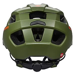 Schwinn Bunker ERT Bike Helmet for Adult Men Women, Can Fit Head Circumference 59-63cm, with 17 Air Vents, Pivoting Visor, & Adjustable Locking Strap, Large, Green