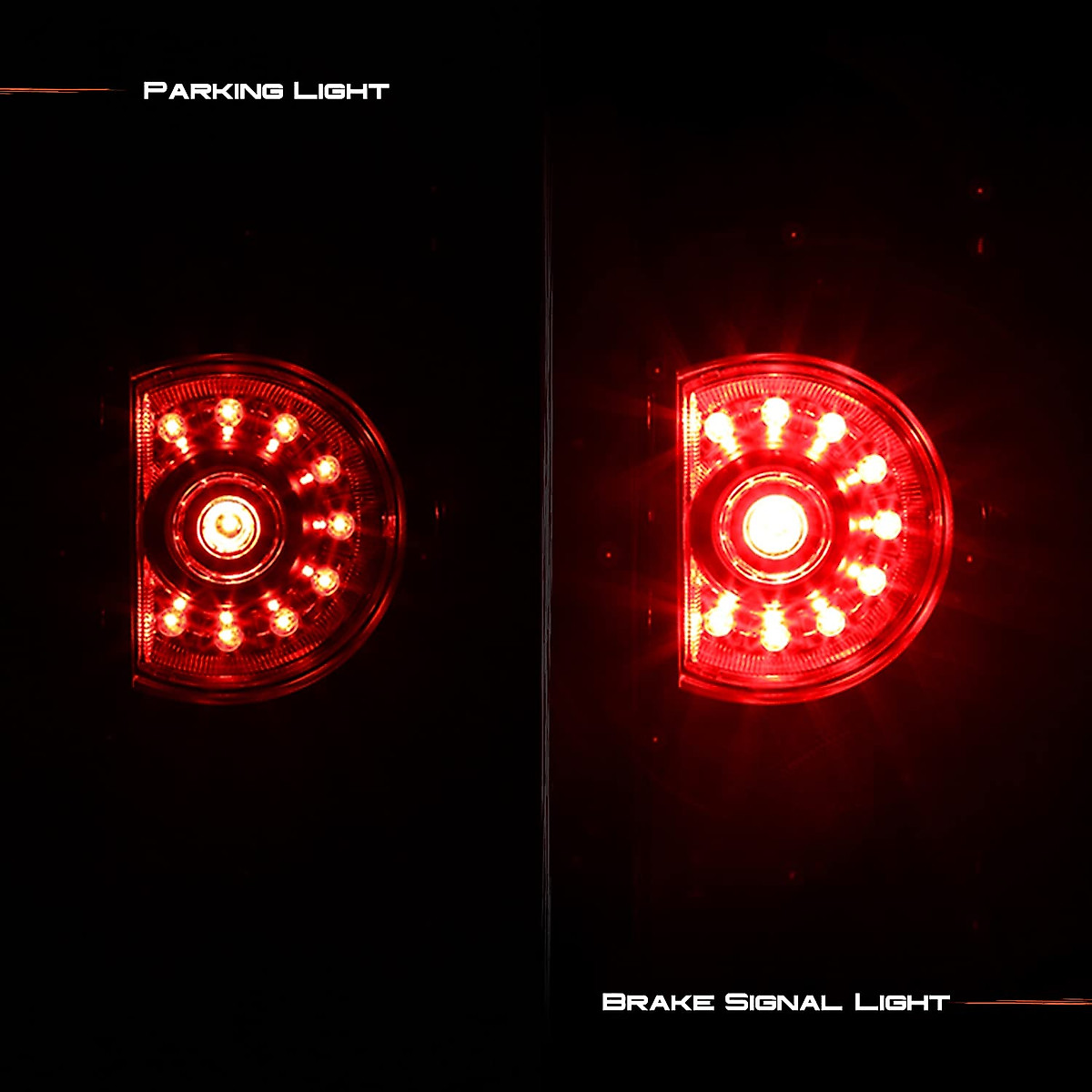 AKKON - For 2005-2015 Toyota Tacoma Factory Style Black LED Pair Tail Lights Brake Lamps Replacement