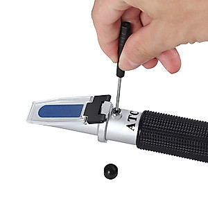 AUTOUTLET Alcohol Refractometer with ATC 0-80% Vinometer Alcohol Tester - Accurately Measure ABV, Alcohol Volume Percent for Spirits, Liquor, Distilled Beverages, and Homebrewing