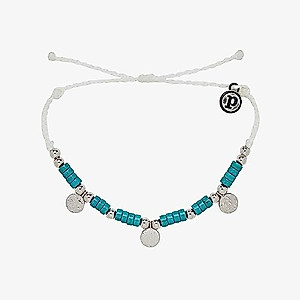 Pura Vida Bracelets Pack Neon Alphabet Coin Rosary Bracelet Stack - Set of 3 Stackable Bracelets for Women, Summer Accessories & Cute Bracelets for Teen Girls - 2 String Bracelets & 1 Chain Bracelet