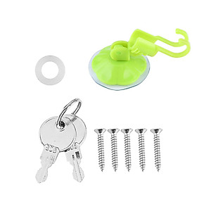 Acouto RV Exterior Shower Box Kit Exterior Shower Box Shower Head Hot Cold Switch with 2 Keys for Marine Boat RV Motorhome Caravan Camper Accessories