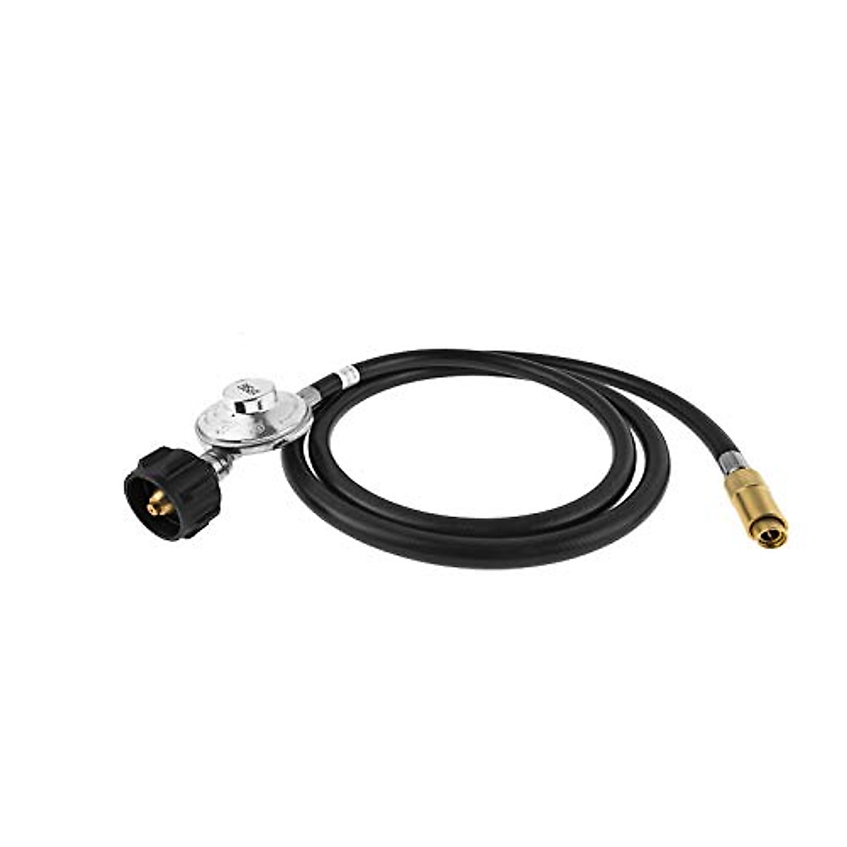 LS'BABQ 6 Ft Propane Adapter Hose 1 Ib to 20 Ib Converter and Gas Regulator fit for Coleman Roadtrip Portable Grill, Gas Regulator Part Connector Fitting Replacement Kit