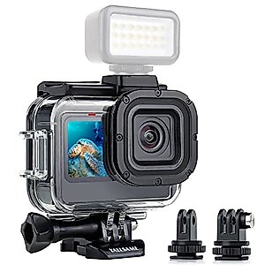 YALLSAME Waterproof Case Dive Housing for GoPro Hero 11 10 9 Black Action Camera, Support Deepest 196 ft Underwater Pritective, Ideal for GoPro 11 10 9 Scuba Diving Snorkeling Underwater Photography