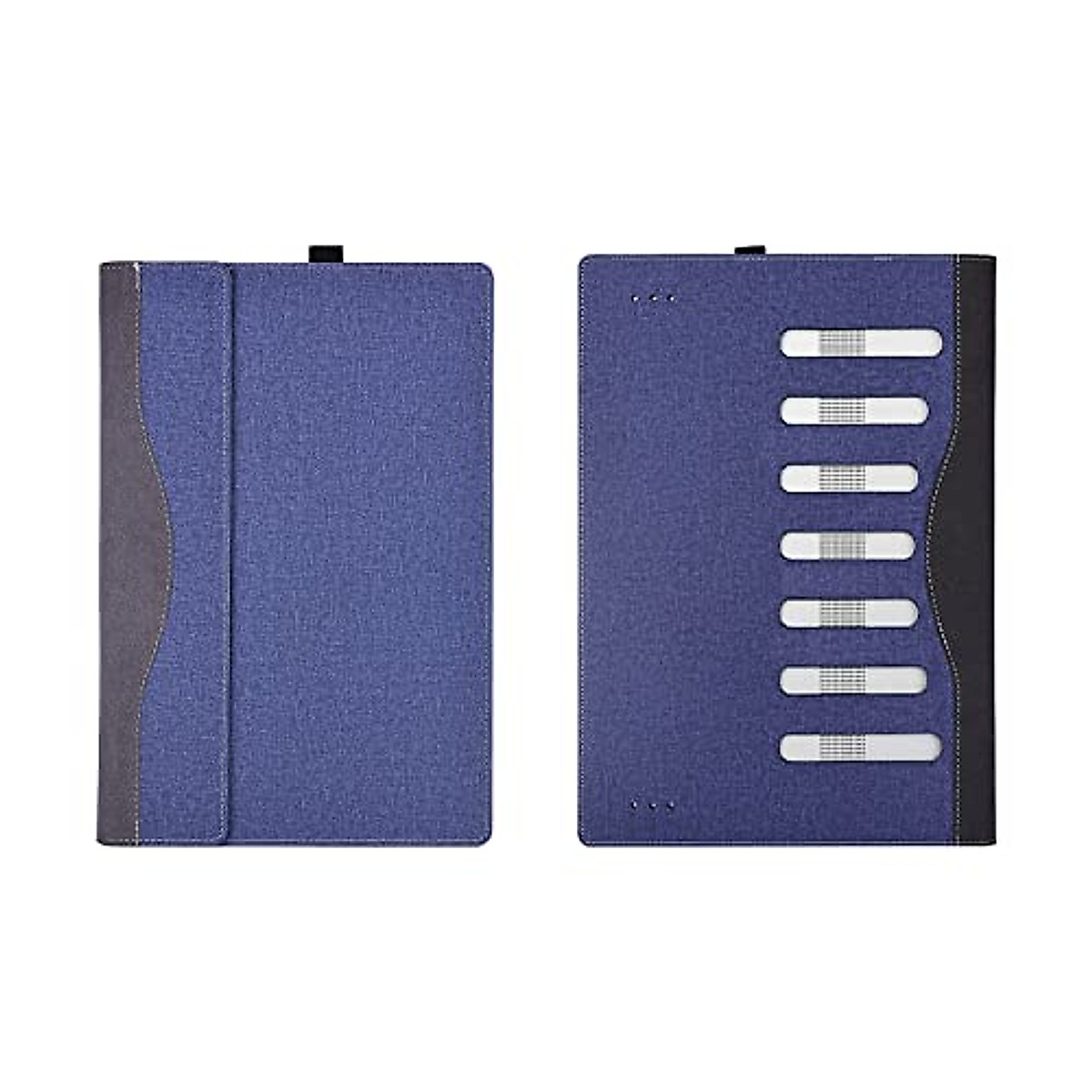 Case Cover for 14" HP EliteBook 840 G7/840G 8/845 G7/845 G8 &for Dell Inspiron 14 7430/7425 2-in-1 PU Leather Laptop Sleeve (Blue)