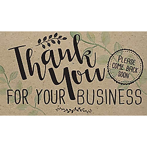 Loyalty Rewards Punch Cards for Small Business - Set of 50 Kraft Paper Coupon Cards - Blank Voucher Gift Rewards Card Stationery - Great Loyalty Cards for Business