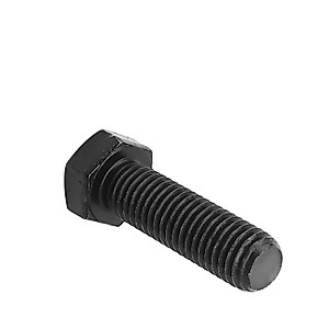 Aicosineg 5Pcs M12 x 40mm Carbon Steel Grade 8.8 External Hex Head Screw Bolts Metric Thread Hexagon Bolts Fastener Hex Bolts for Home Office Hardware Furniture Machinery Black