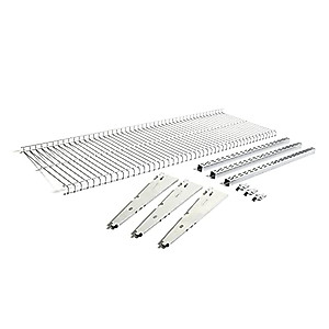 Rubbermaid Alloy Steel Fasttrack Extension Kit for Garage, Shelves, 2091173, 16-Piece, Black