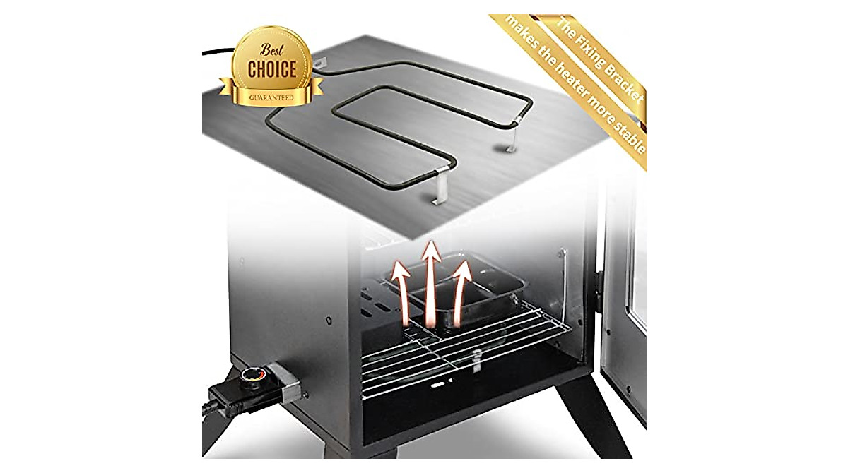 1500W Grill & Electric Smoker Heating Element w/ Thermostat