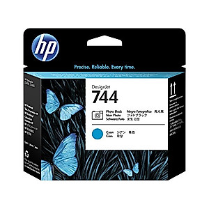 HP F9J86A 744 Photo Black/Cyan Printhead