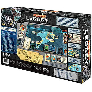 Pandemic Legacy Season 2 Board Game (Black) - Fight to Save Humanity from Plague! Cooperative Strategy Game for Kids and Adults, Ages 13+, 2-4 Players, 60 Minute Playtime, Made by Z-Man Games