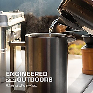 COLETTI Boulder Camping French Press (An American Press) - Large Insulated French Press Coffee Maker – 10 CUP