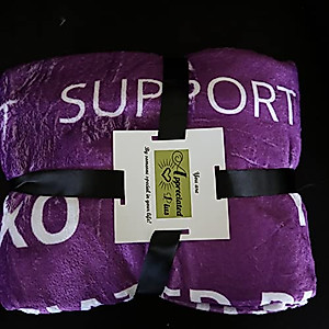 Friendship Throw Blanket Purple, Soft and Cozy, Unique Gifts for Women Celebrating Friendship, Caring for Women