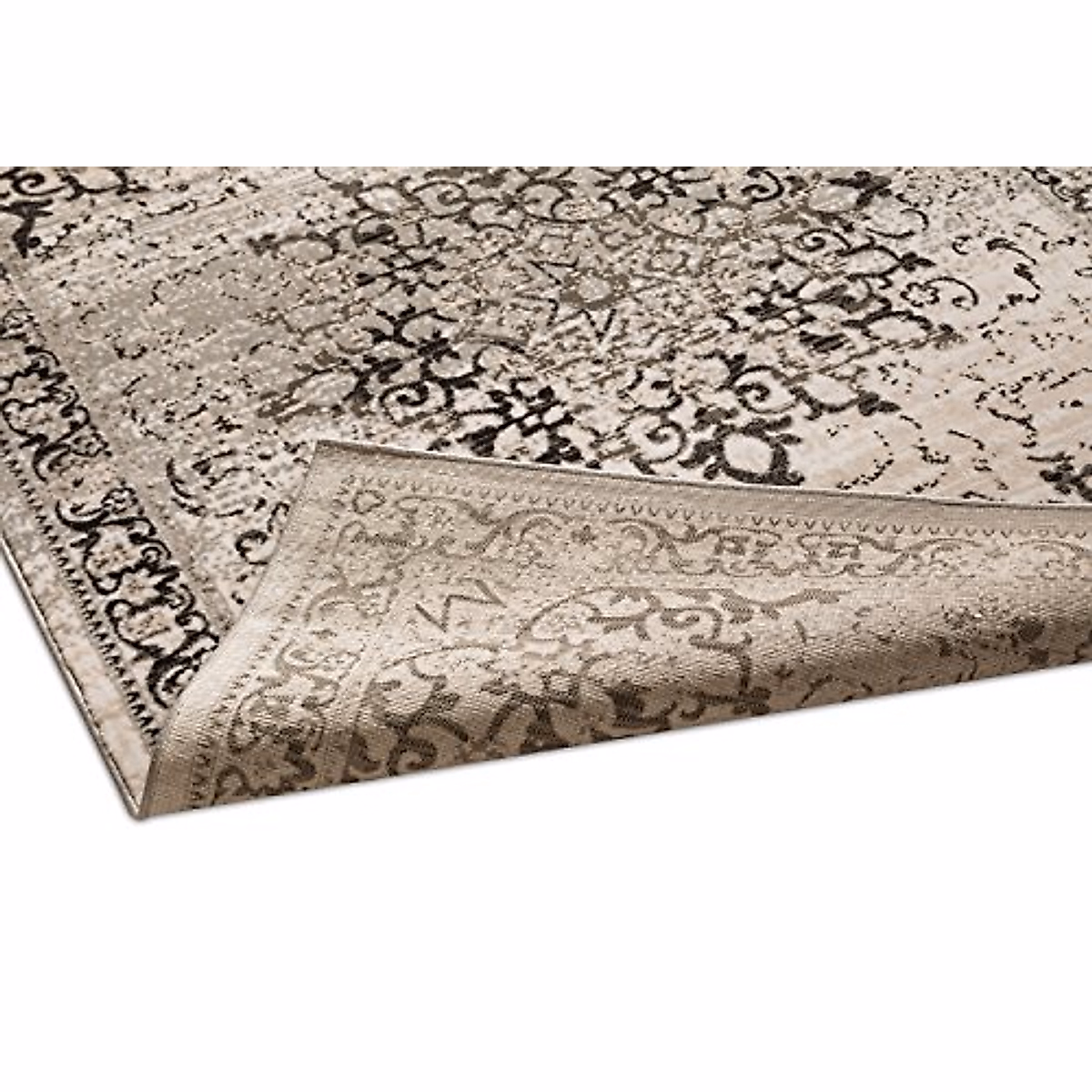 Well Woven Amba Sultana Traditional Distressed Oriental Grey Area Rug 7'10" x 9'10"