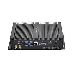 KINGDEL Powerful Industrial PC, i7 CPU, 16GB RAM, 512GB SSD, 2xCOM RS232, 4xUSB 3.0, HD Port, VGA OS, Dual Monitor Support