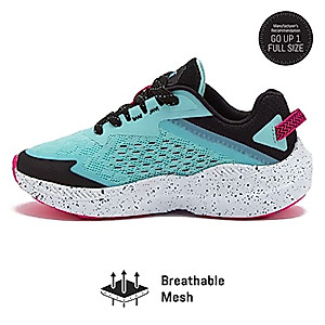 Avia Avi-Storm Girls’ Sneakers - Lightweight Tennis, Athletic, Running Shoes for Girls - Blue, 2 Little Kid