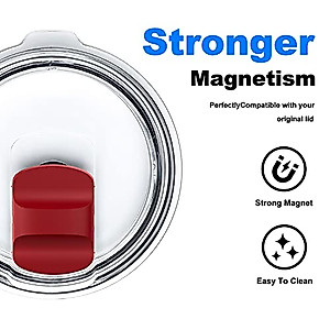 yoelike Magnetic Slider Replacement, Compatible with YETI Magnetic Lid 10oz, 14oz, 16oz, 20oz, 26oz, 30oz (Purple+Green+Orange)